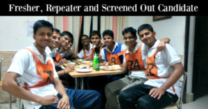 Difference Between Fresher, Repeater and Screened Out Candidate