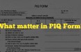 How to fill the PIQ Form to Impress the IO