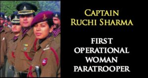 Meet Captain Ruchi Sharma, The First Operational Woman Paratrooper
