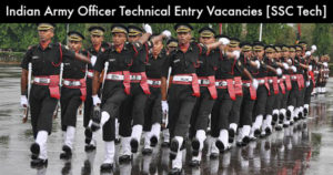Indian Army Officer Technical Entry Vacancies [SSC Tech]