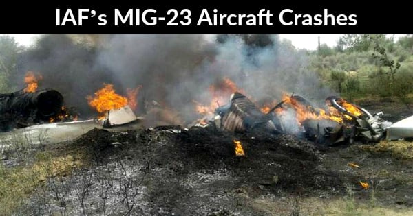 IAF’s MIG-23 Aircraft Crashes In Jodhpur’s Balesar, Both Pilots Safe