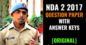 NDA 2 2017 Questions Paper with Answers [ORIGINAL]