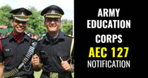 Army Education Corps AEC 127 Notification