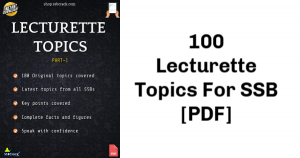 100 Top Lecturette Topics For SSB [PDF] 2025