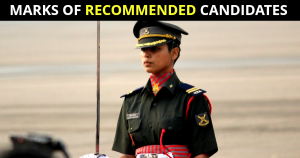 CDS and SSB Interview Marks of Recommended Candidates – CDS 1 2018