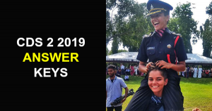 CDS 2 2019 Answer Keys | CDS 2 Answer Keys 2019 [All Sets] -Updated