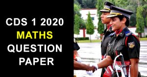 CDS 1 2020 Maths Paper With Solution