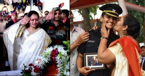 Lt Gauri Prasad Mahadik Wife of Martyr Major Prasad Joins Army