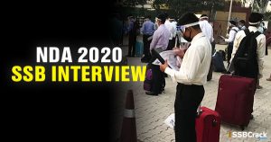 NDA I 2020 and NDA II 2020 SSB Dates