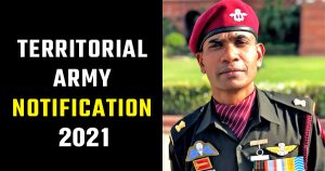 Territorial Army TA 2021 Notification For Civilian Candidates