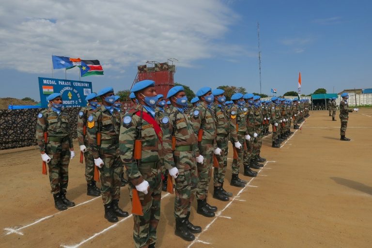 135 Indian Peacekeeping Soldiers Received UN Medal for Outstanding Service