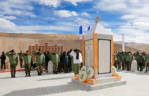 Rezang La Memorial at Chushul in Ladakh