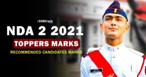NDA 2 2021 Toppers Marks (Written + SSB Interview)