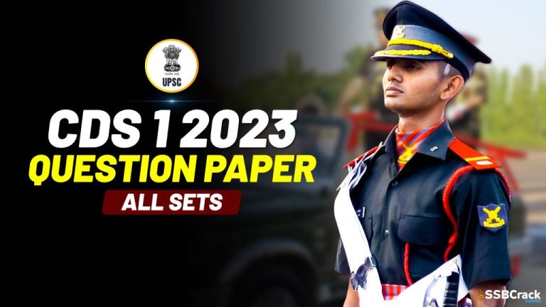 UPSC CDS 1 2023 Question Paper Original Download