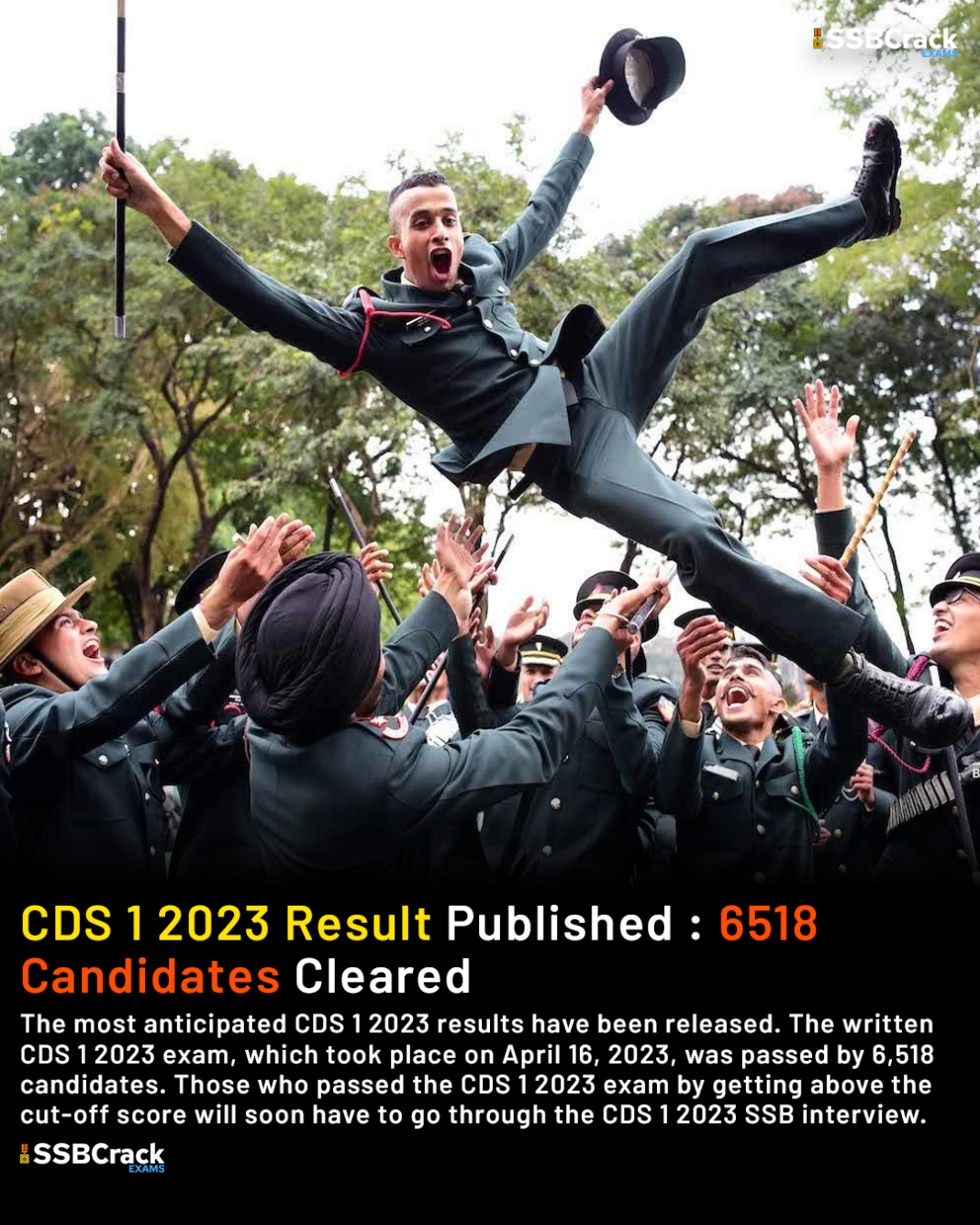 UPSC CDS 1 2023 Result Published – 6518 Candidates Cleared