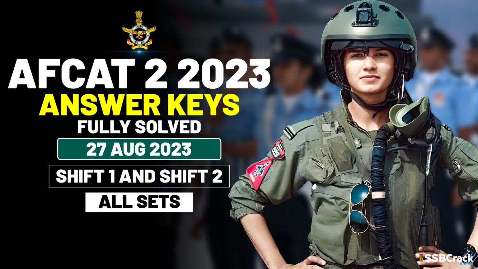 AFCAT 2 2023 Answer Keys 27 August 2023