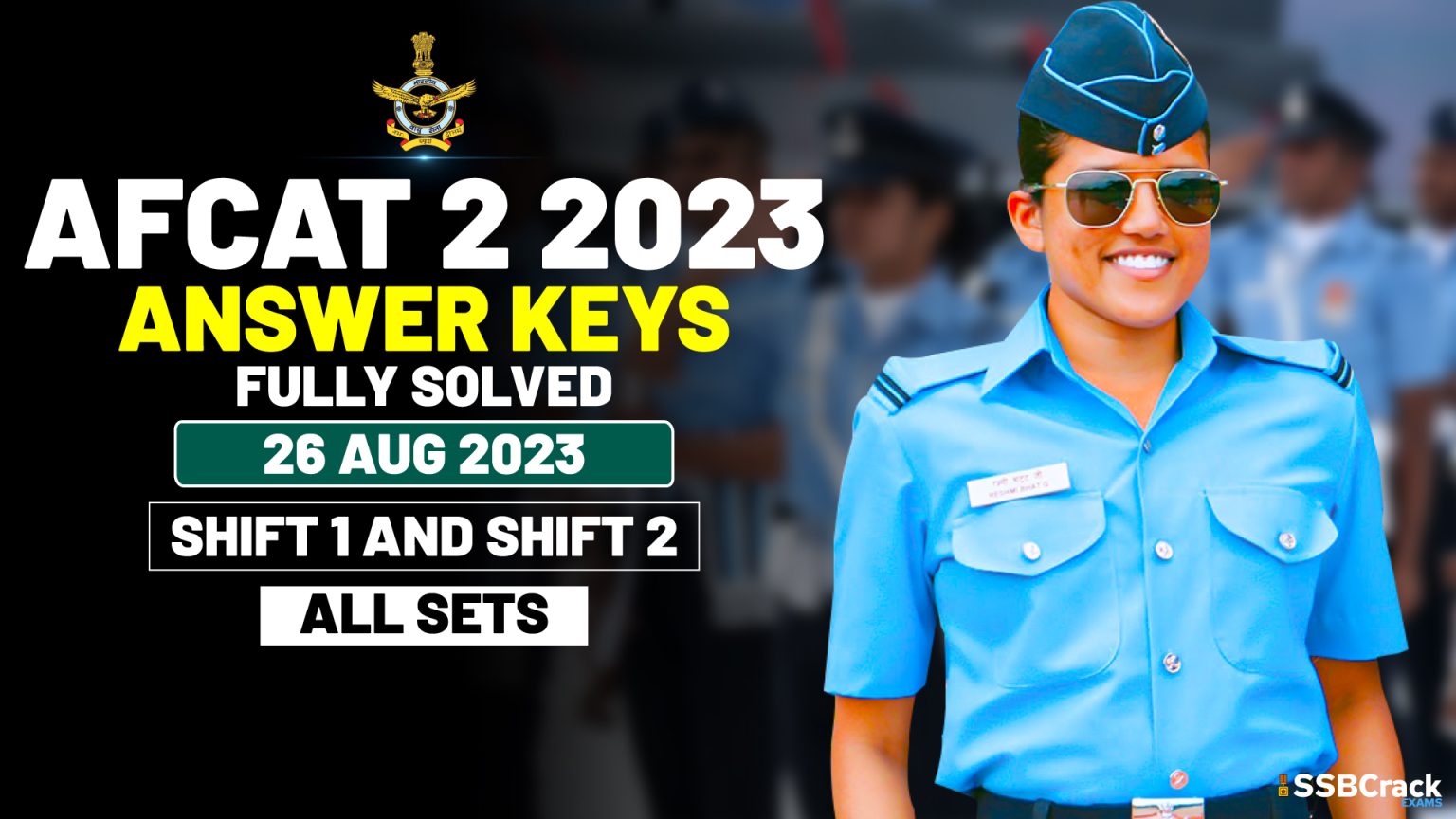 AFCAT 2 2022 Answer Keys All Sets From 26, 27, 28 August [PDF]