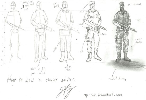 Indian Army Drawing Tutorial (Step-by-Step)