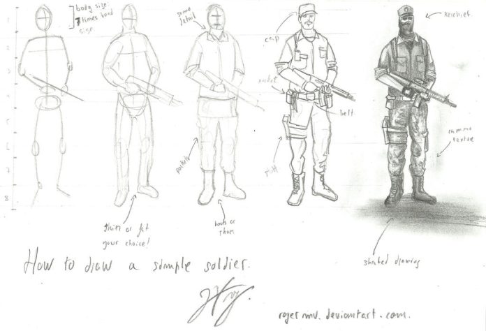 Indian Army Drawing Tutorial (Step-by-Step)