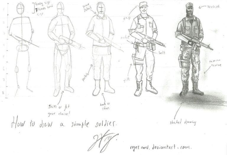 Indian Army Drawing Tutorial (Step-by-Step)