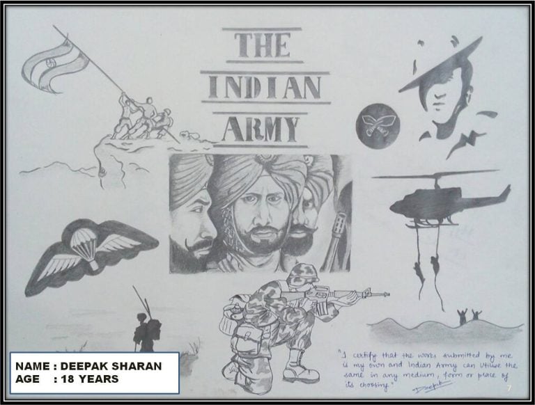 Indian Army Drawing Tutorial (Step-by-Step)