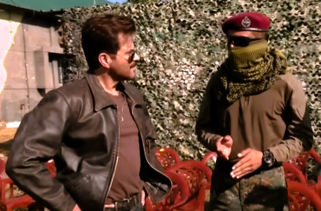 Anil Kapoor met Garud Commandos of the Indian Air Force