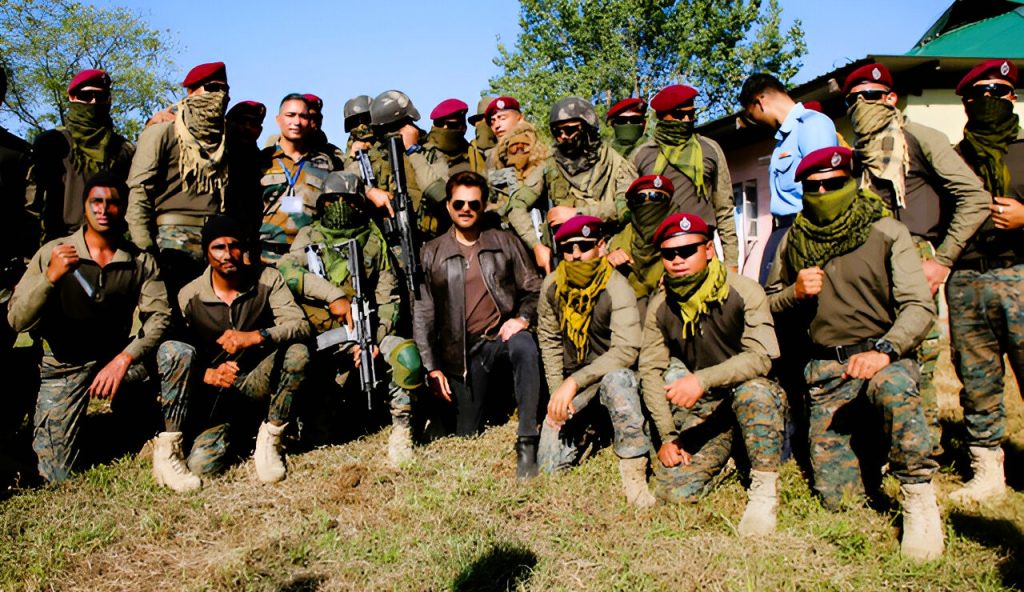 Anil Kapoor met Garud Commandos of the Indian Air Force