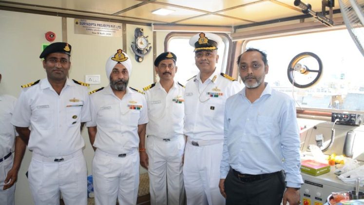 Indian Navy Boosts Logistics with Indigenous Barge Delivery