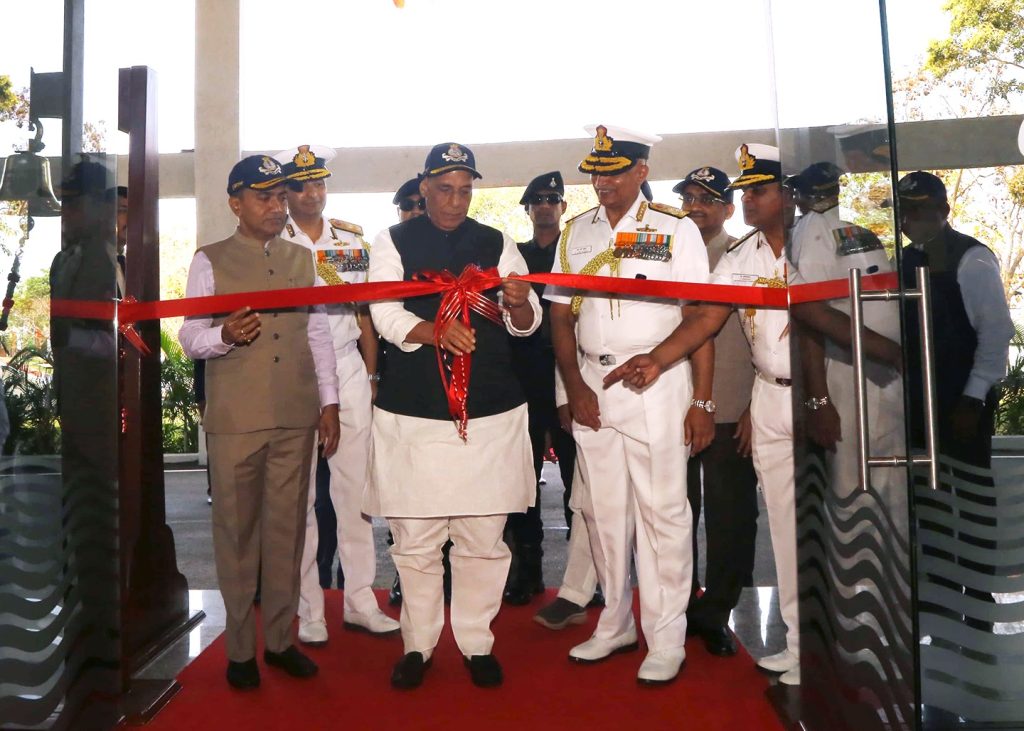 Rajnath Singh Inaugurates 'Chola' at Naval War College, Goa