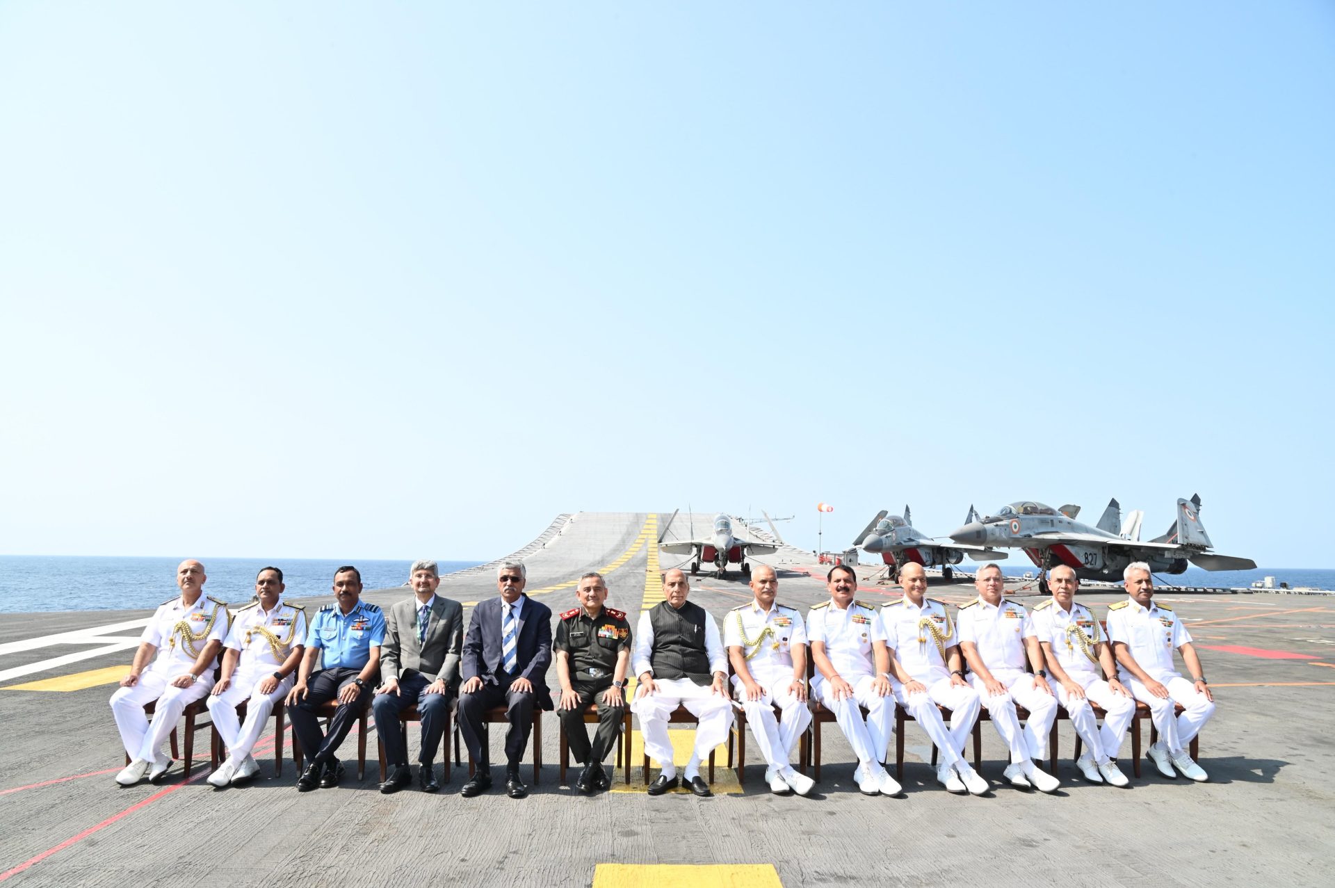 Indian Navy's First Commanders' Conference Aboard INS Vikramaditya ...