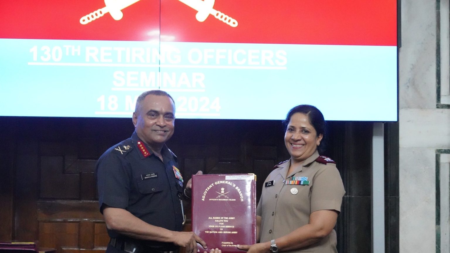 General Manoj Pande, COAS, Commends Retiring Officers for Selfless ...