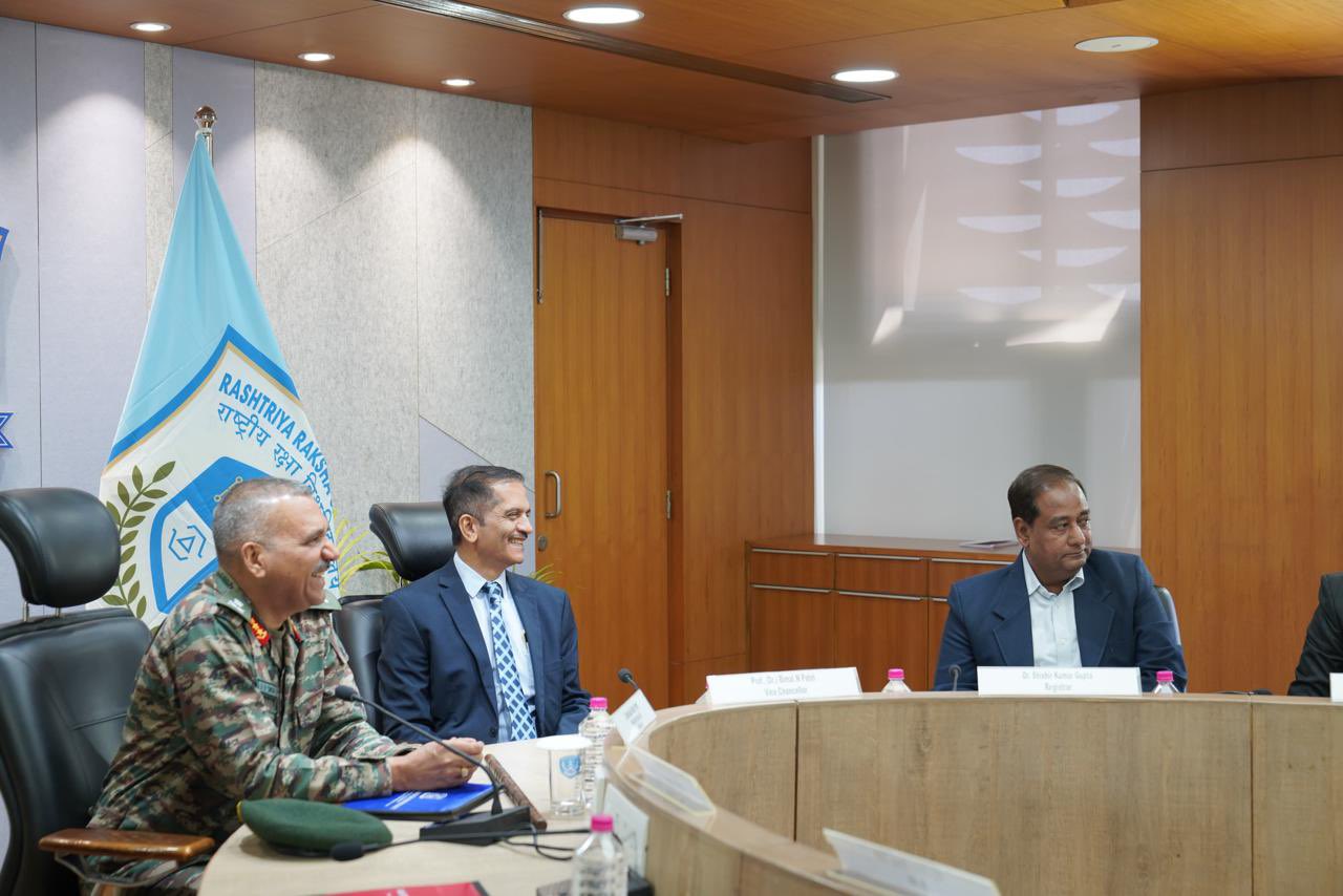 Lt Gen AK Singh Charts Collaborative Roadmap with Rashtriya Raksha ... Lt Gen AK Singh Charts Collaborative Roadmap with Rashtriya Raksha ...