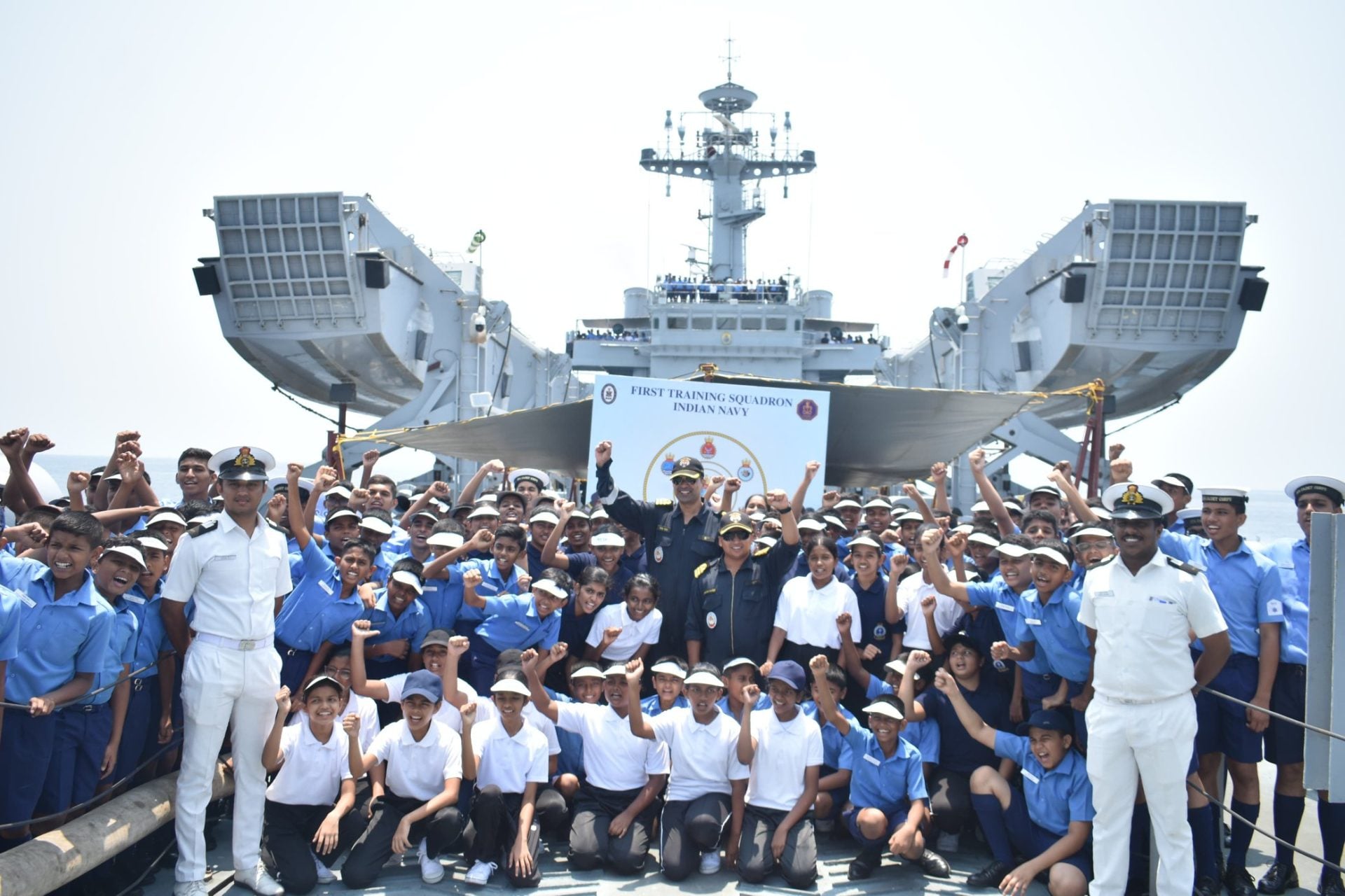 Sea Cadet Corps Cadets Embark on Educational Voyage Aboard INS Shardul