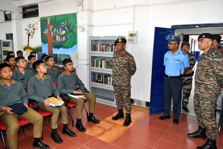 Indian Army's GOC Lauds Excellence at Sainik School, Imphal during ...
