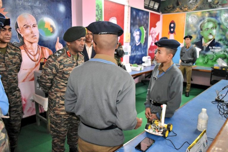Indian Army's GOC Lauds Excellence at Sainik School, Imphal during ...