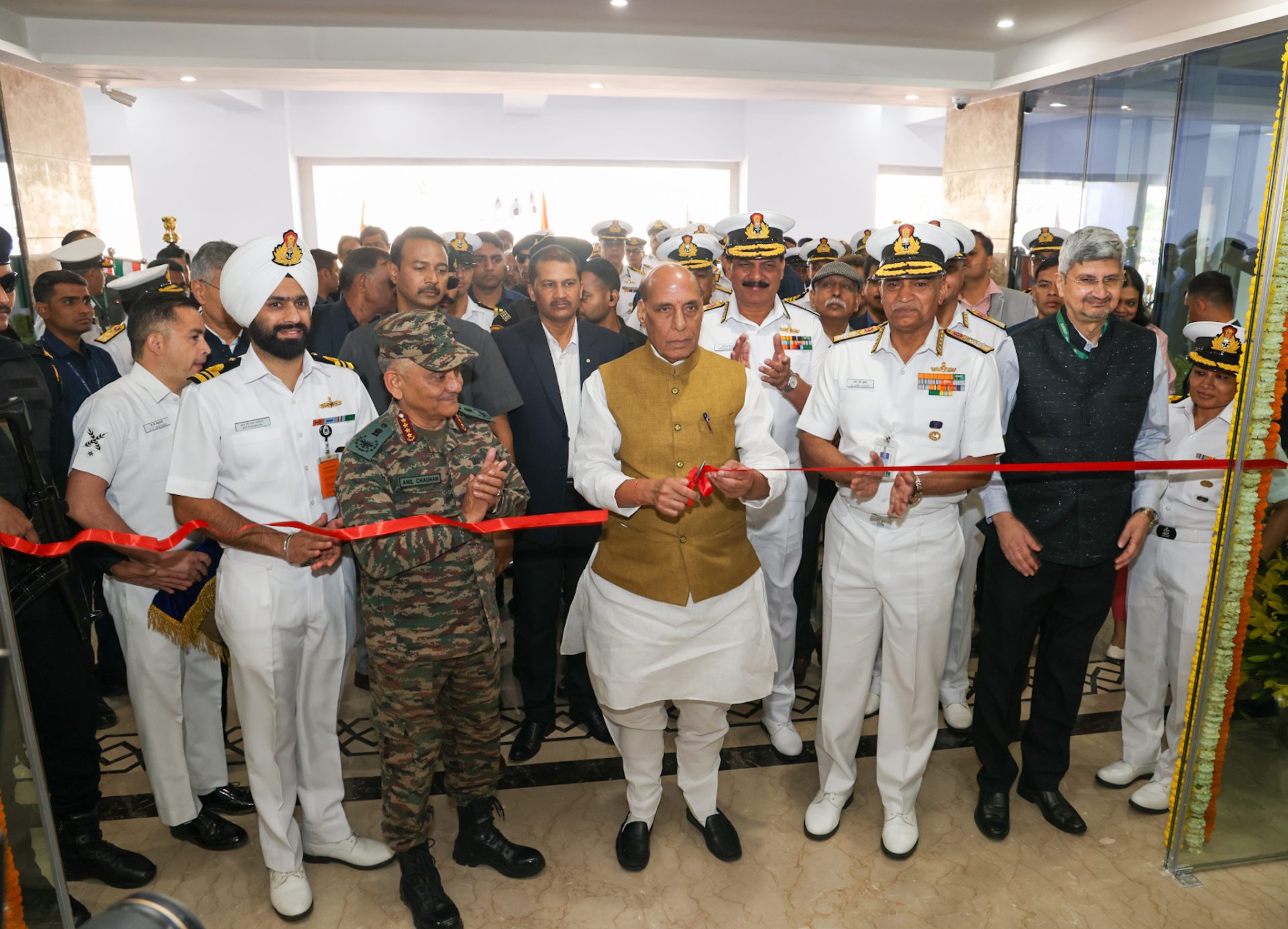 Raksha Mantri Shri Rajnath Singh Inaugurates Nausena Bhawan in New Delhi