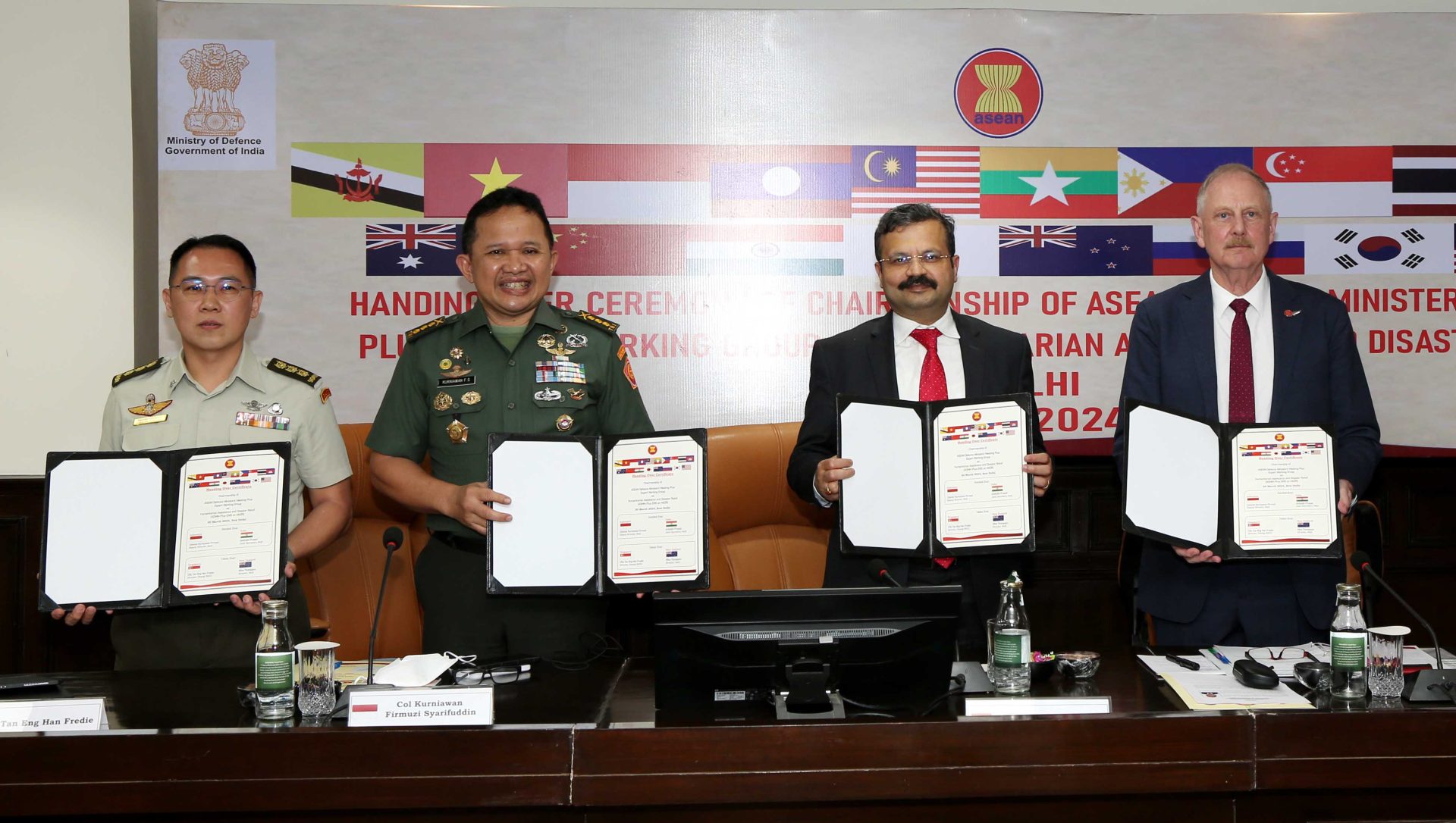 India Hands Over Chairmanship of ADMM Plus EWG on HADR to Singapore ...