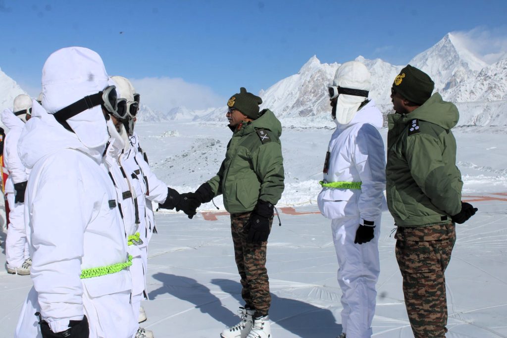 Lt Gen MV Suchindra Kumar Reviews Operational Readiness in Siachen