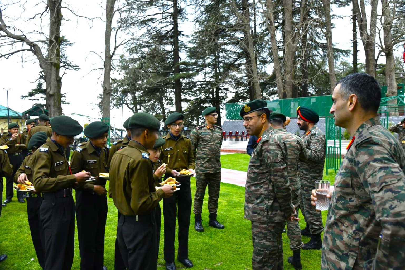 Lieutenant General Manjinder Singh Interacts with RIMC Cadets in Shimla