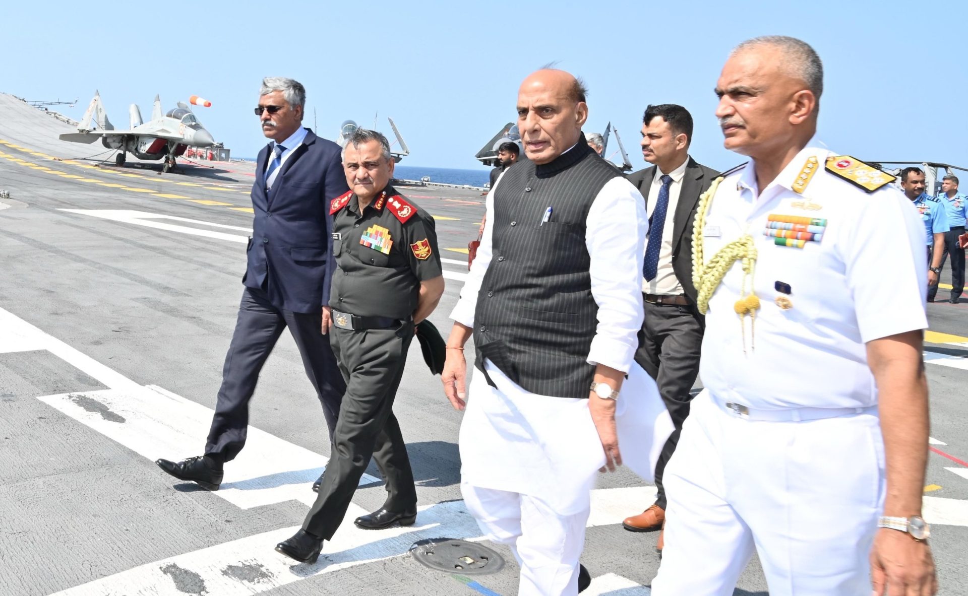 Indian Navy's First Commanders' Conference Aboard INS Vikramaditya ...