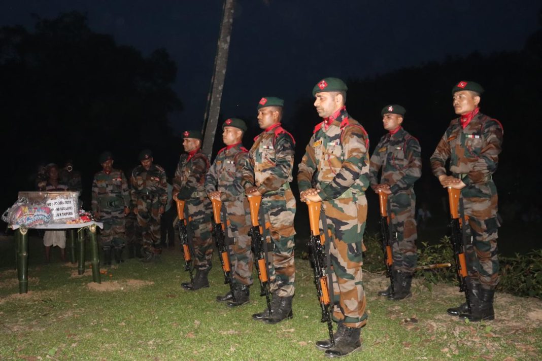 Assam Rifles Honors Fallen Hero Nb Sub N K Tripura with Wreath Laying Ceremony in Tripura