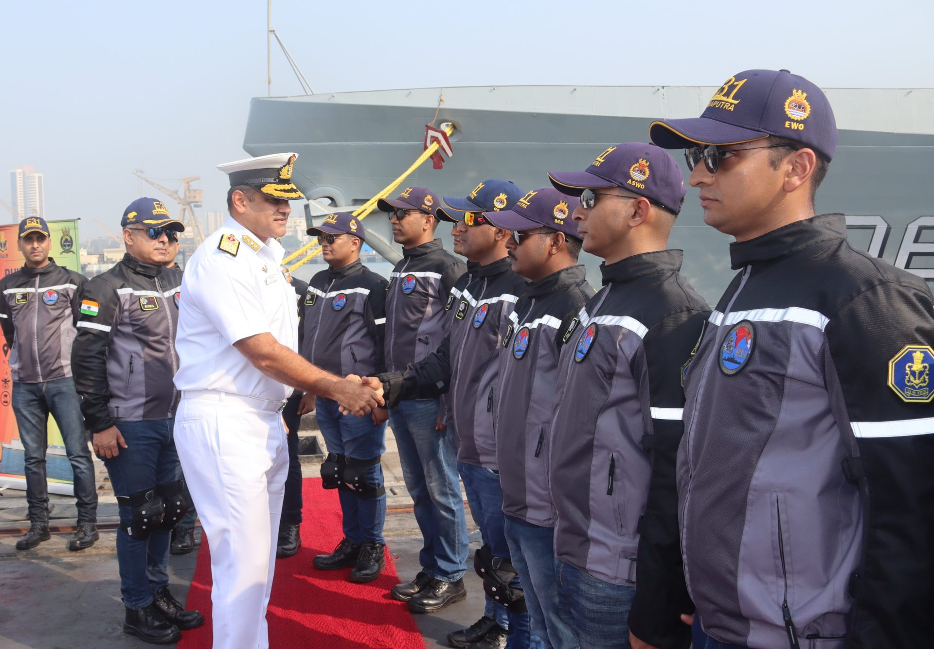 VAdm Sanjay Bhalla Flags Off 'Brahmaputra-to-Brahmaputra' Motorcycle ...