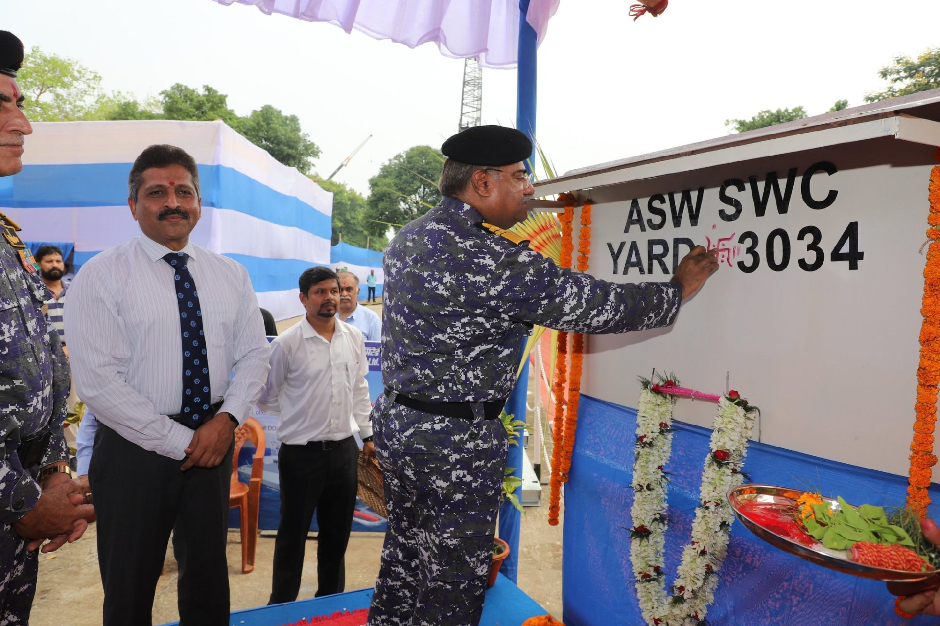 Keel Laying Ceremony Marks Milestone in Indigenous Shipbuilding