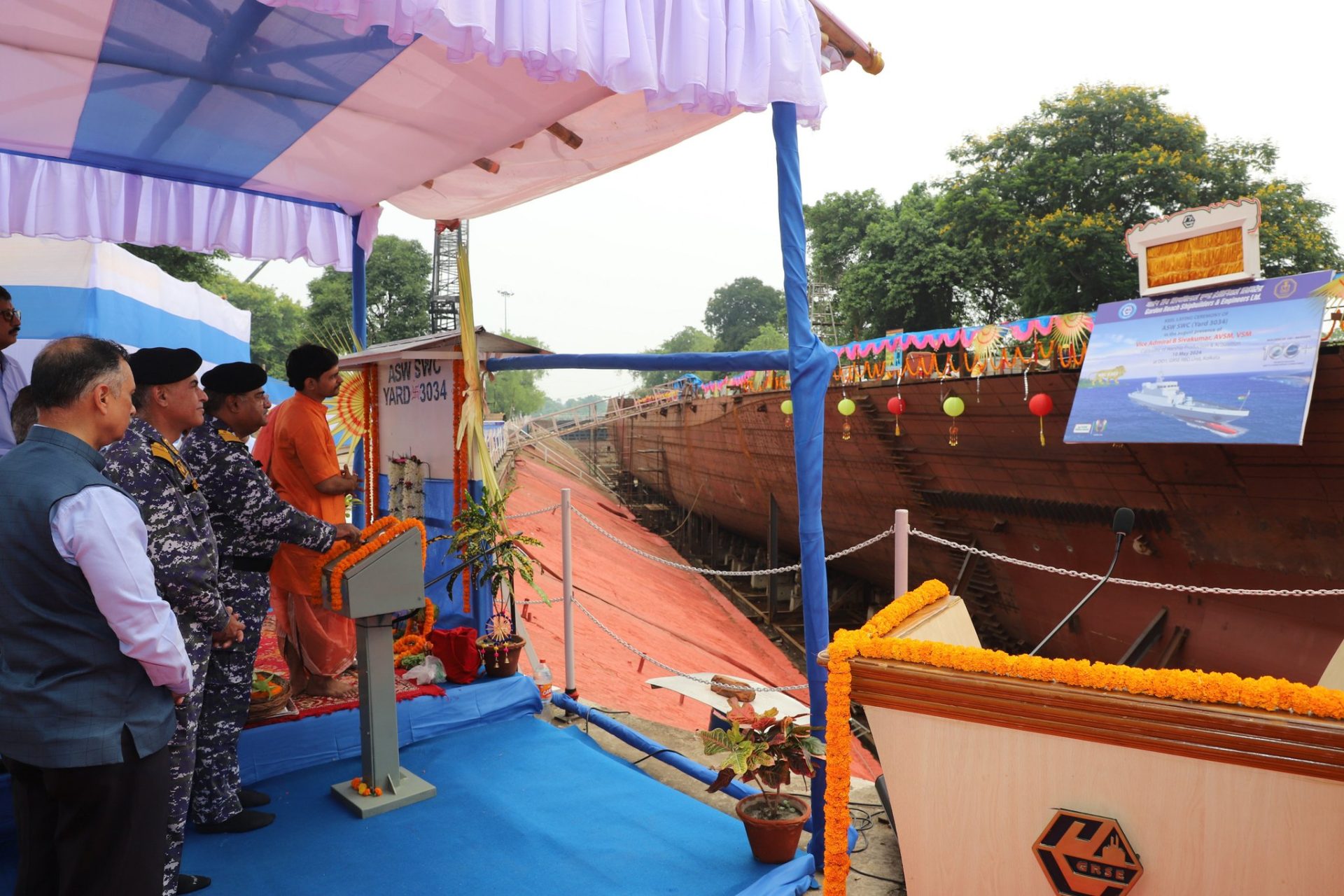 Keel Laying Ceremony Marks Milestone in Indigenous Shipbuilding
