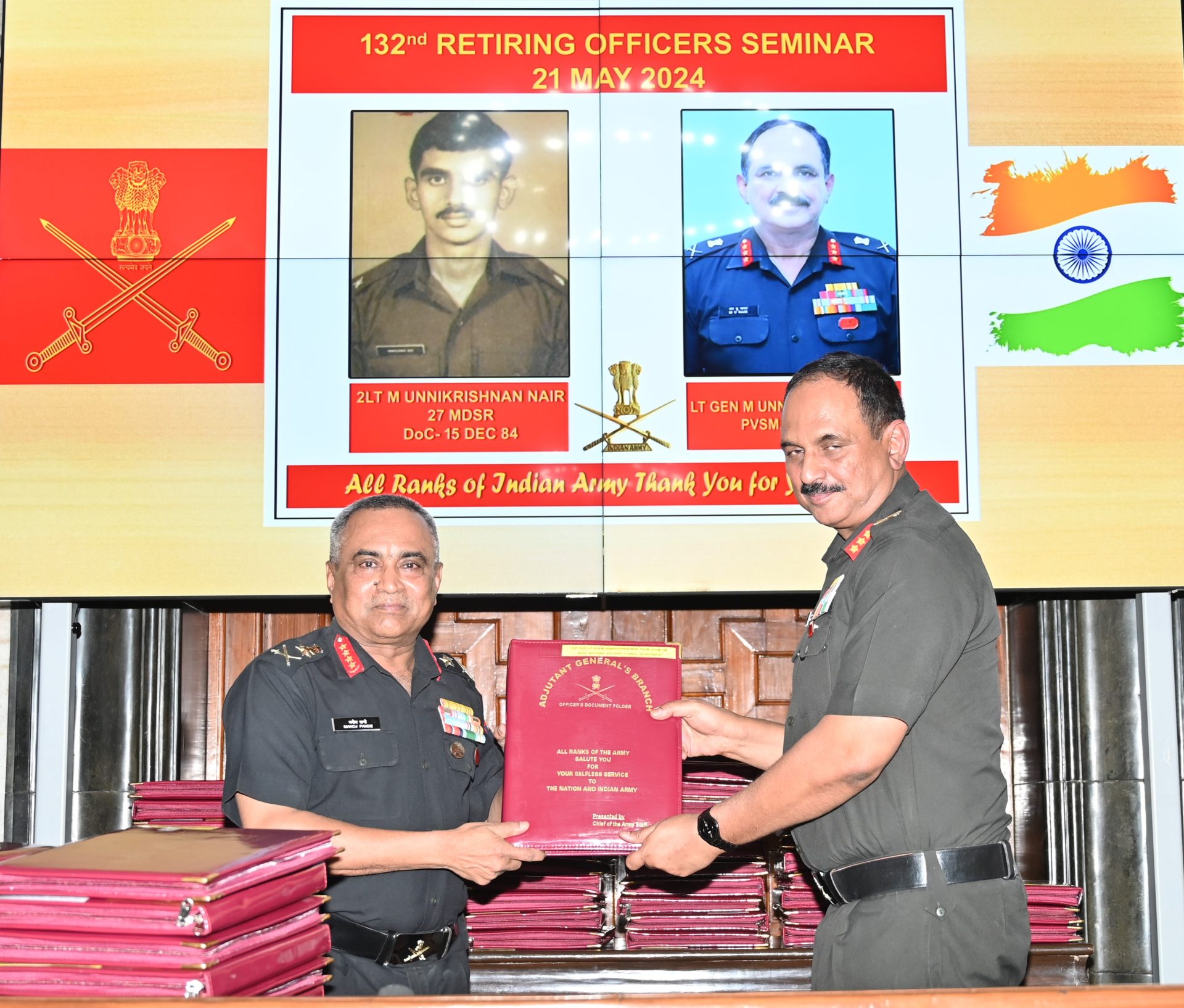 COAS General Manoj Pande Commends Retiring Officers for Their Service