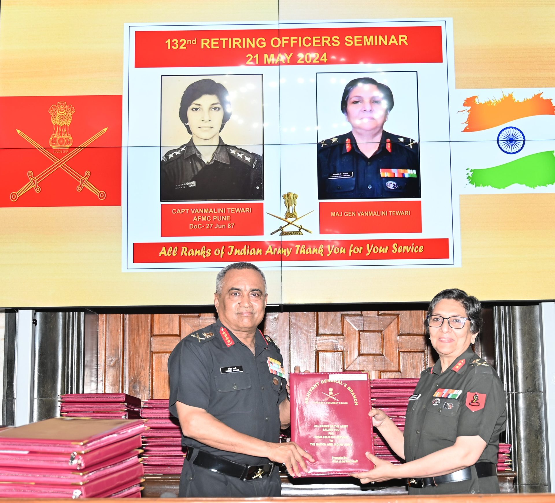 COAS General Manoj Pande Commends Retiring Officers for Their Service