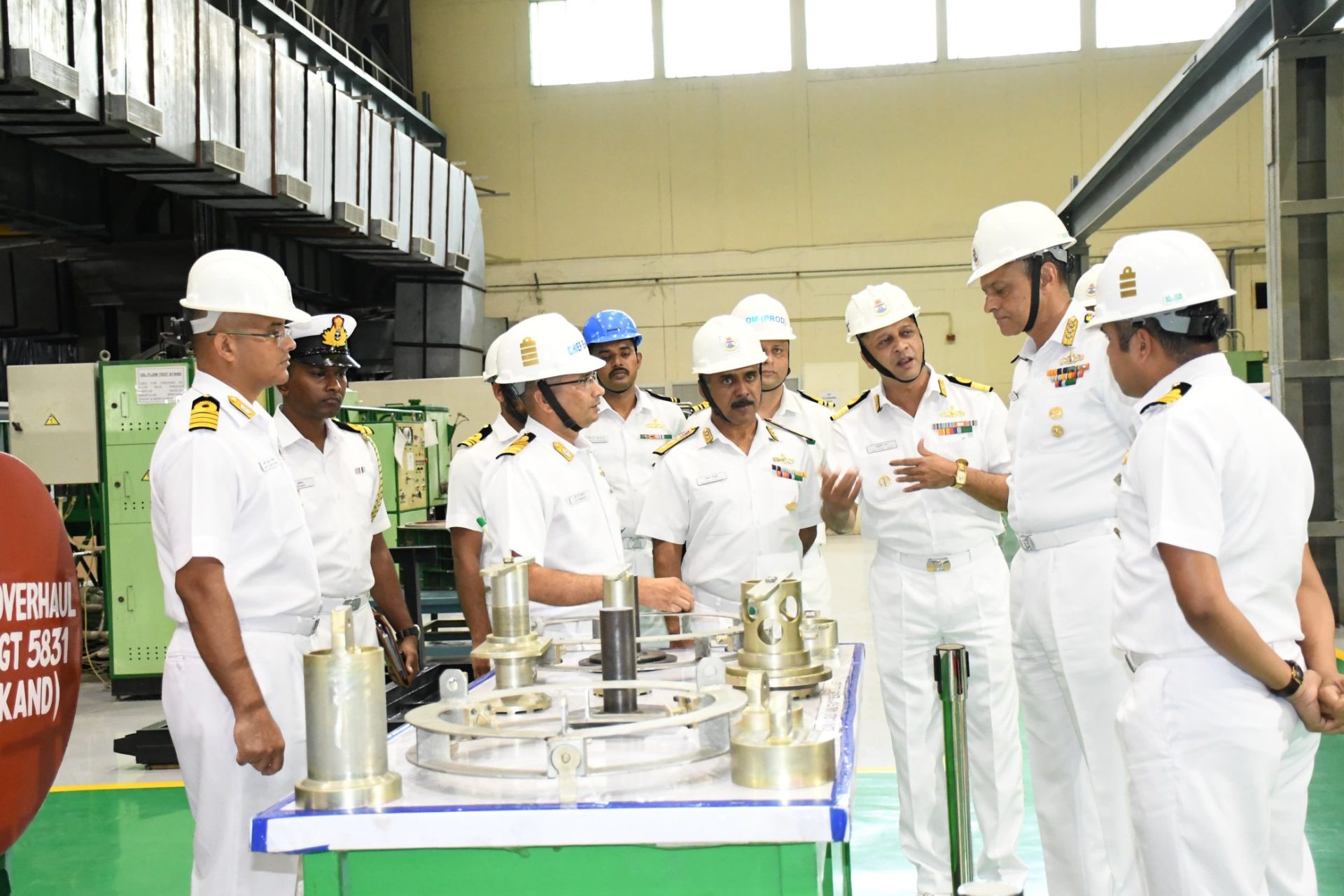 Vice Admiral Sanjay J Singh Visits INS Eksila, Reviews Overhauling and Indigenisation of Gas ...