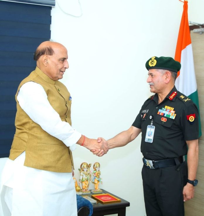 Lt Gen Upendra Dwivedi Meets Defence Minister Rajnath Singh Ahead of ...
