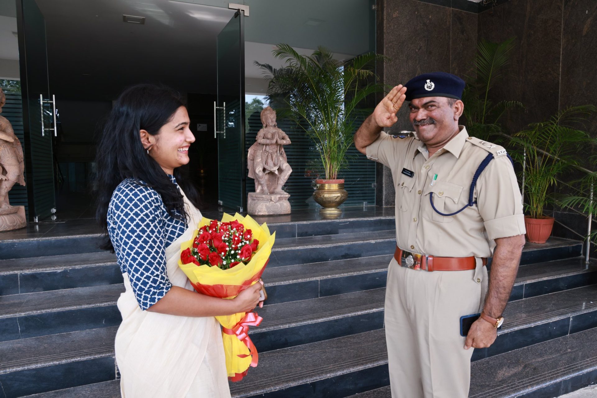 IPS Father Salutes UPSC Topper IAS Daughter