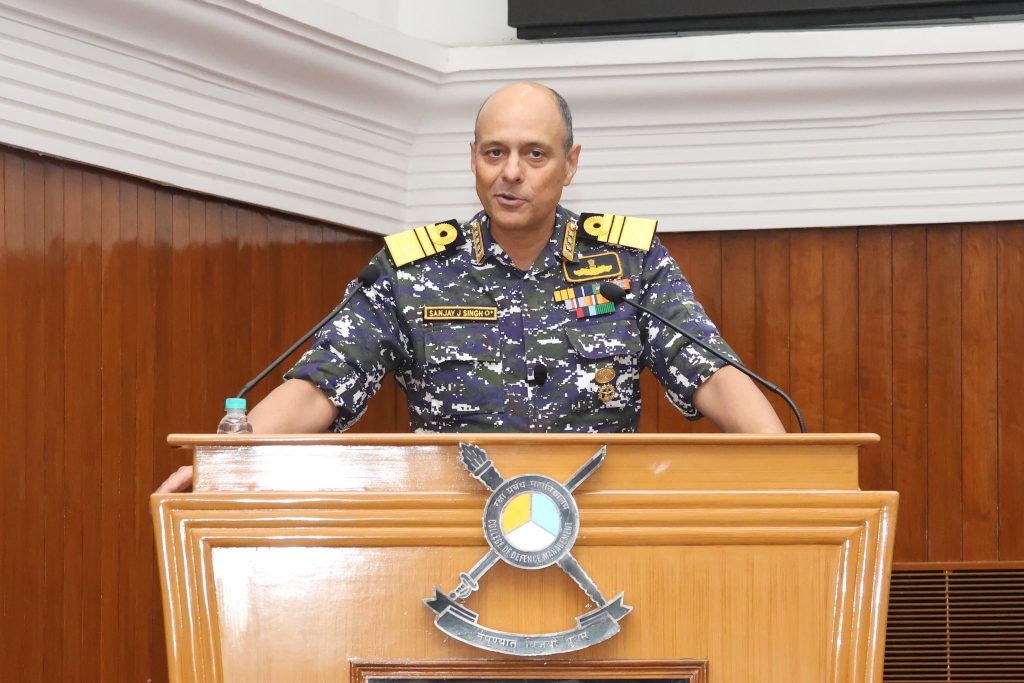 Vice Admiral Sanjay J. Singh Delivers Insightful Talk on Maritime Strategy